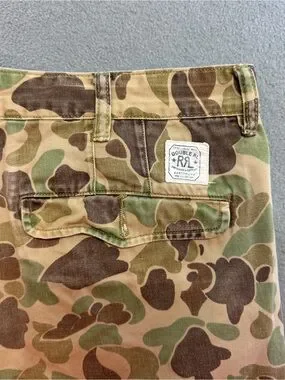 Ralph Lauren | Shorts | Rrl Double Rl Chino Shorts 34 Mens Duck Camo ...